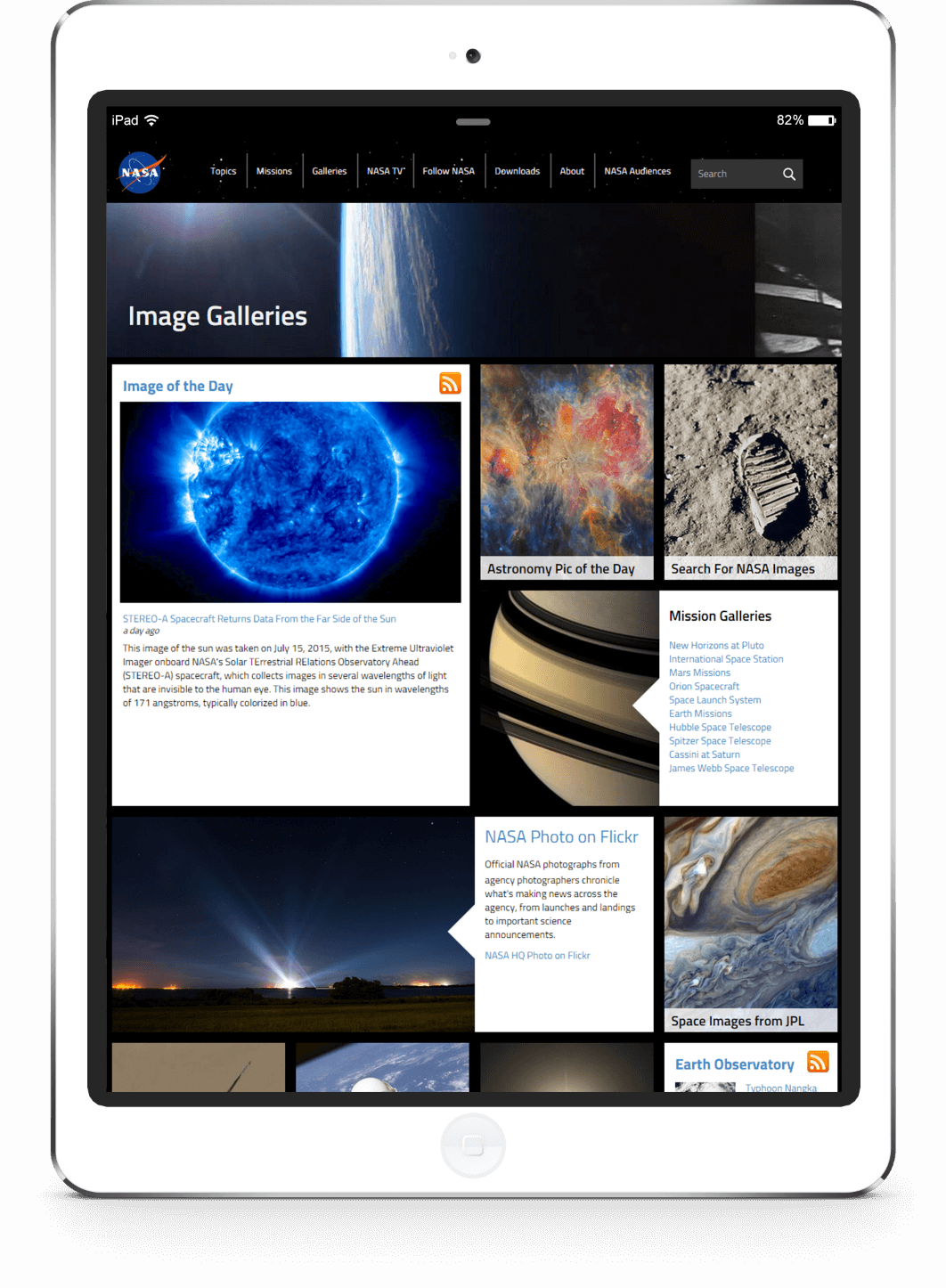 Award Winning Nasa Site | Drupal & AWS Portfolio | Mobomo Mobomo